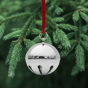 Wallace 2022 Silver-Plated Sleigh Bell Ornament, 52nd Edition, for Christmas