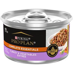 purina pro plan savor adult turkey & vegetable entree in gravy canned cat food, 3 oz, case of 24