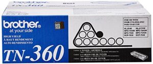 5 pack brother tn360 high yield toner cartridge – black