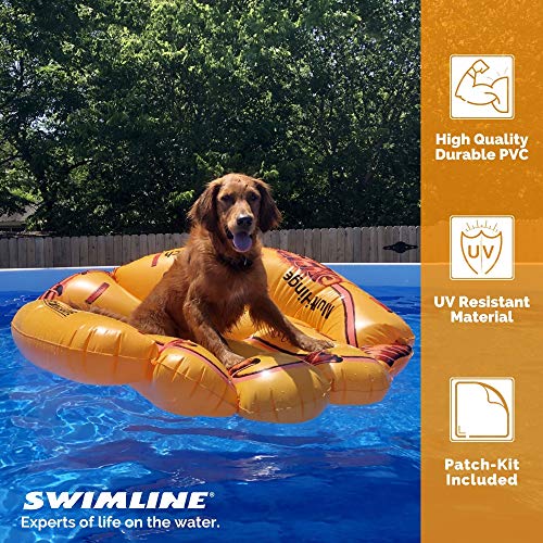 Swimline Giant Inflatable Baseball Glove Pool Float , Brown