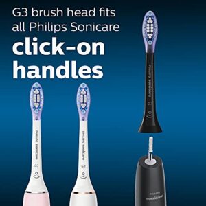 Philips Sonicare Genuine G3 Premium Gum Care Replacement Toothbrush Heads, 2 Brush Heads, Black, HX9052/95