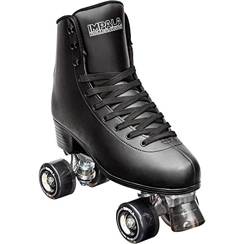 Impala Rollerskates Impala Quad Skate (Big Kid/Adult) Black 3 (US Men's 1, Women's 3) M