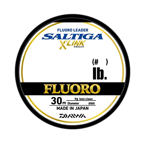 Daiwa Saltiga Fluoro Leader Cross Link 98.6 ft (30 m), 60 lb (#18), Natural