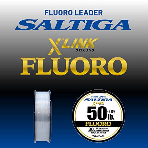 Daiwa Saltiga Fluoro Leader Cross Link 98.6 ft (30 m), 60 lb (#18), Natural