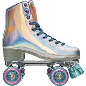 Impala Rollerskates Girl's Impala Quad Skate (Big Kid/Adult) Holographic 11 (US Men's 9, Women's 11) M