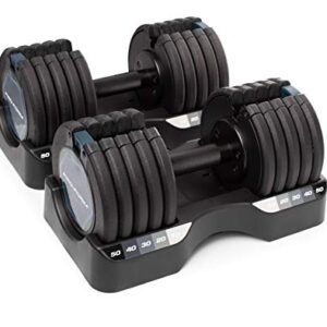 ProForm 50 lb. Select-a-Weight Dumbbell Pair, Black