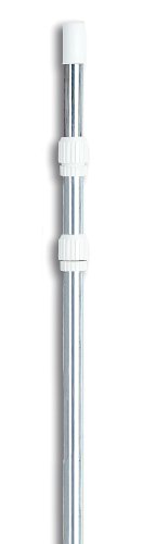 HYDROTOOLS By SWIMLINE 8350A 3-Piece Telescopic Pole 4 To 12 Feet Adjustable Telepole For Swimming Pool Cleaning Skimmer Nets Vacuum Heads & Brushes Step-Up Anodized Aluminum W/ Strong Grip & Lock