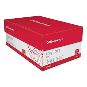 office depot® – copy paper – ledger paper size, 104 – us /92 – euro brightness, 20 lb, white – paper – 18″ x 11.4″ x 6.4