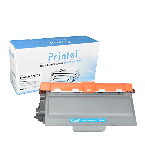 Printel Compatible Toner Cartridge for Brother TN750 Black, High Yield Toner Cartridge Replacement for Brother DCP-8110, Brother DCP-8150, Brother DCP-8155