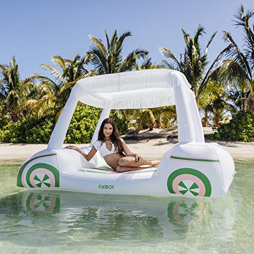 FUNBOY Giant Inflatable Luxury Golf Cart Pool Float, Perfect for a Summer Pool Party