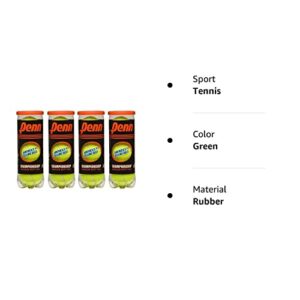 PENN Championship regular-duty tennis balls 4 can bundle