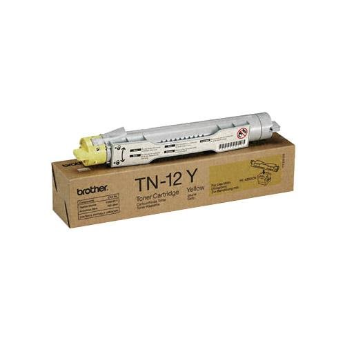 Brother - Laser Toner Cartridge, 6000 Page Yield, Yellow, Sold as 1 Each, BRT TN12Y