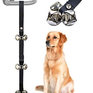 CandyHome Potty Dog Doorbells Housetraining Dog Bell Dog Bells for Potty Training Your Puppy Doggie with Doorbell, Easy 95% Success Rate, Black