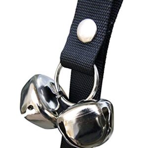 CandyHome Potty Dog Doorbells Housetraining Dog Bell Dog Bells for Potty Training Your Puppy Doggie with Doorbell, Easy 95% Success Rate, Black