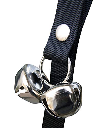 CandyHome Potty Dog Doorbells Housetraining Dog Bell Dog Bells for Potty Training Your Puppy Doggie with Doorbell, Easy 95% Success Rate, Black