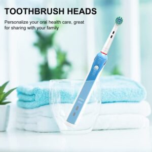 Toothbrush Heads for Oral B, 10 Pack Replacement Toothbrush Heads Medium Soft Dupont Bristles Electric Toothbrush Replacement Heads Effective Cleaning Brush Heads Refills for Oral Health