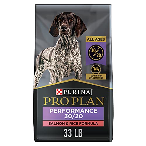 Purina Pro Plan High Energy, High Protein Dog Food, SPORT 30/20 Salmon & Rice Formula - 33 lb. Bag