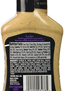 Taco Bell Bold & Creamy, Spicy Ranchero Sauce, 8 Oz bottle