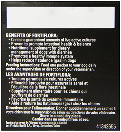 Purina Fortiflora Canine Nutritional Supplement Box, 30 Count (Pack of 3)