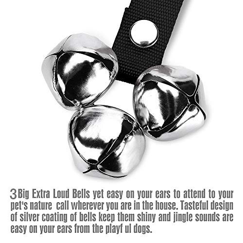 LVYOUIF Dog Doorbells Puppy Bells for Dog Training and Housebreaking Your Doggy Premium Quality - 7 Extra Large Loud 1.4 DoorBells Adjustable Length