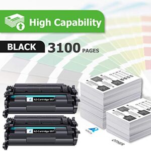 Aztech Compatible Toner Cartridge Replacement for Canon 057 057H Toner Cartridge ImageCLASS MF445dw MF448dw MF449dw LBP226dw LBP227dw Printer (Black, 2-Pack)