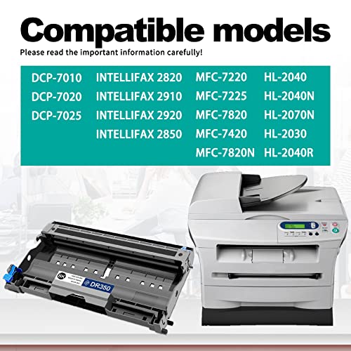 NUCALA 1-Pack DR-350 DR350 Imaging Drum Compatible Replacement for Brother HL-2040 2040N 2070N 2030 2040R Printer