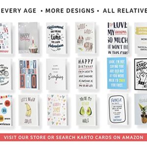 Funny Birthday Card For Men and Women, Large 5.5 x 8.5 Happy Birthday Card For Husband, Birthday Card For Brother - Birthday Card For Sister, Birthday Card For Son, Mom, Dad - Karto - As Fantastic