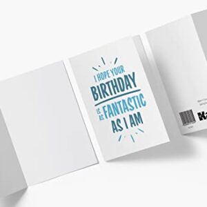 Funny Birthday Card For Men and Women, Large 5.5 x 8.5 Happy Birthday Card For Husband, Birthday Card For Brother - Birthday Card For Sister, Birthday Card For Son, Mom, Dad - Karto - As Fantastic