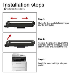 OQMYGS Compatible TN227 TN-227 Toner Cartridge Replacement for Brother MFC-L3770CDW MFC-L3710CW L3750CDW L3730CDW Printer Toner (1BK+1C+1M+1Y, 4-Pack)