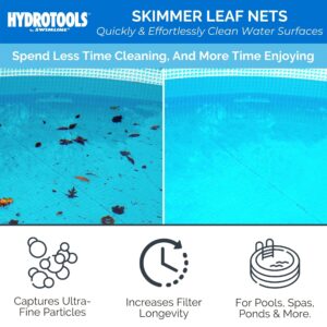 HYDROTOOLS By SWIMLINE 8005 Introductory Residential Leaf Skimmer Net Head Cleaner | For Swimming Pool Spa Fountain Pond Hot Tub | Leaves Bugs Debris Fine Cleaning Maintenance | Heavy Duty Extra Large