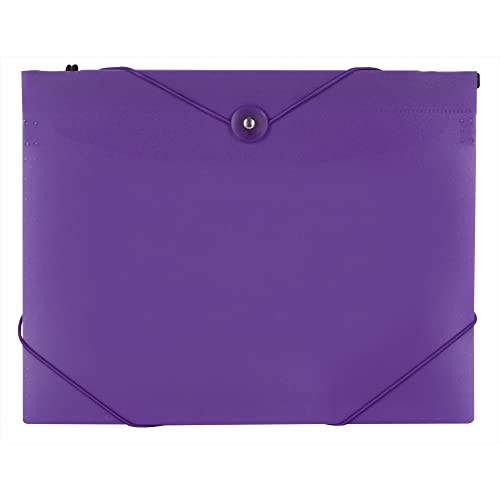 Office Depot® Brand Poly 7-Pocket Hanging File, 8" Expansion, Letter Size, 9-5/8" x 13", Purple