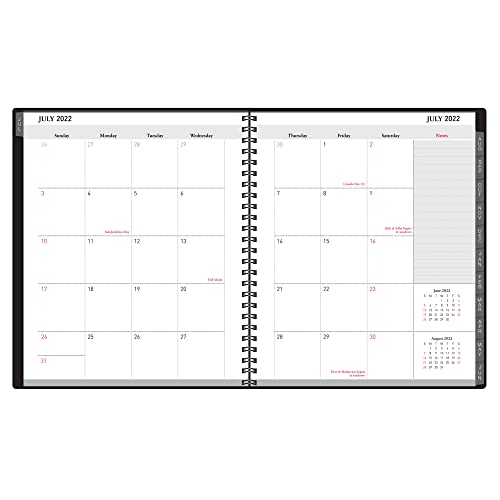 Office Depot® Brand 18-Month Academic Planner, 9" x 11", 30% Recycled, Black, July 2022 to December 2023