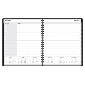 Office Depot® Brand 18-Month Academic Planner, 9" x 11", 30% Recycled, Black, July 2022 to December 2023