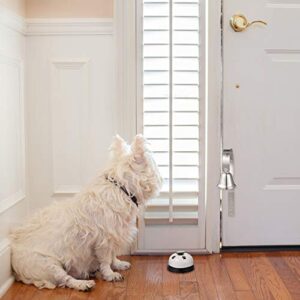 2 Pcs Pet Training Bells Metal Dog Train Bells Silver Doorbell Potty Training Bells for Go Outside Pet Potty Training Bells Device for Large Dogs Cat Puppy Training and Communication