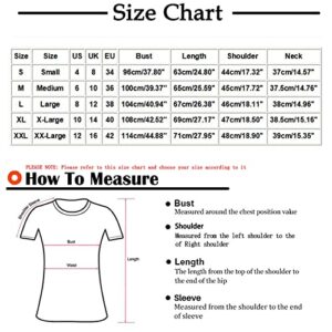 Spring Summer Tops for Women 2023, Ladies Dressy Casual Print T-Shirt Short Sleeve Tops Fashion Summer 2023 Tee Red