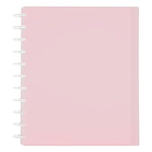 tul® discbound student notebook, 3-subject, letter size, pink