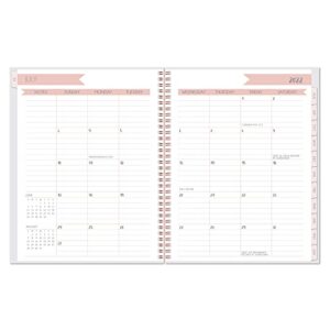 Office Depot® Brand Fashion Weekly/Monthly Academic Planner, 8-1/2" x 11", Delicate Swirls, July 2022 to June 2023, ODUS