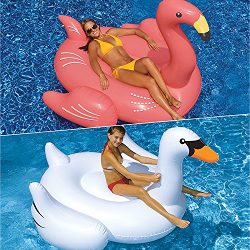 Swimline Giant Swan and Giant Flamingo for Swimming Pools