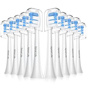 replacement toothbrush heads compatible with philips sonicare, soft electric toothbrush head compatible with c1 c2 c3 g2 w2 g3 w3 a3, 4100 5100 6100 softcare healthywhite, 10 pack