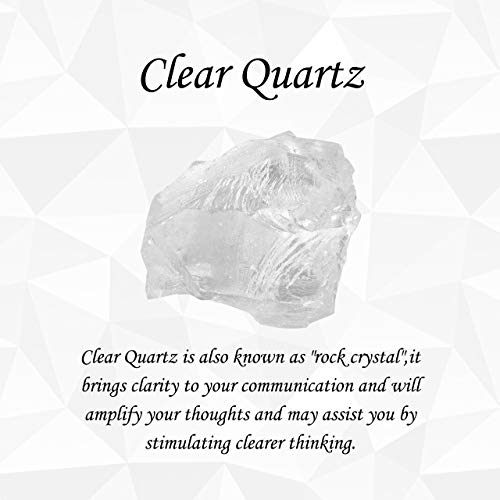 Top Plaza 0.44lb Bulk Irregular Shape Polished Clear Quartz Crystal Points 0.59-1.57'' Natural Tumbled Stones for Decor Reiki Crystal Chakra Cealing