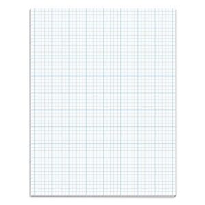 tops cross section pad, 1 pad, 5 squares/inch, quadrille rule, letter size, white, 50 sheets/pad, 1 pad (35051)