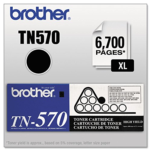 Brother Tn570 Original Toner Cartridge, Black - in Retail Packaging