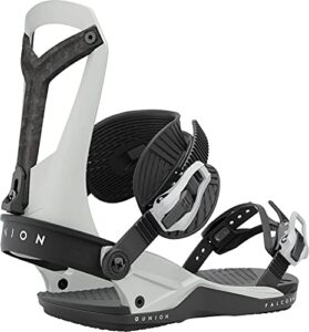 union falcor snowboard bindings reflective silver sz l (10.5+)