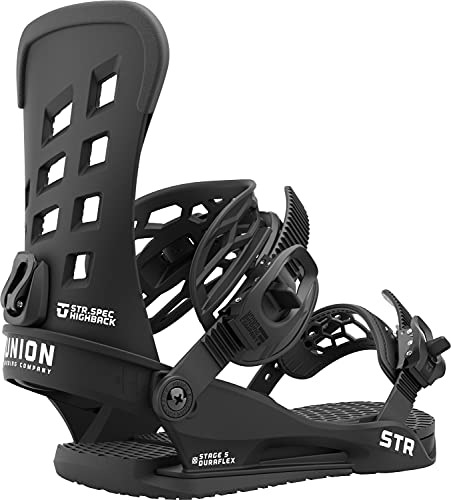 Union STR Snowboard Bindings Black Sz S (6-7.5)