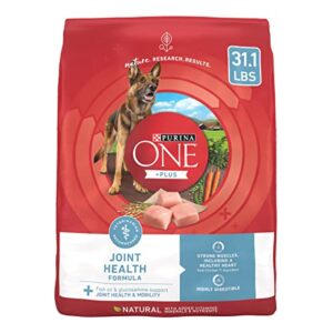 purina one plus joint health formula natural with added vitamins, minerals and nutrients dry dog food – 31.1 lb. bag