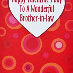 Happy Valentine's Day To A Wonderful Brother-in-Law Greeting Card -"Wishing you every happiness"