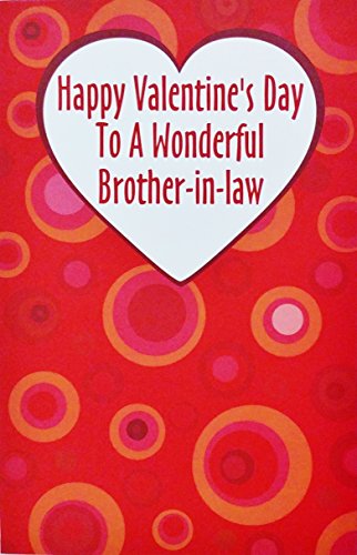 Happy Valentine's Day To A Wonderful Brother-in-Law Greeting Card -"Wishing you every happiness"