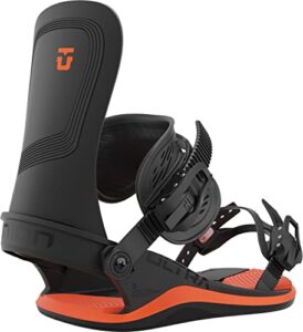 union ultra mens snowboard bindings black/orange sz l (10.5+)