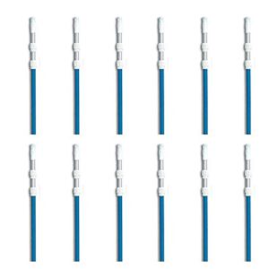 swimline 8356m 3-piece standard universal telescopic adjustable 7 to 21 feet swimming pool vacuum pole for vacuum heads, skimmer nets & more, 12 pack