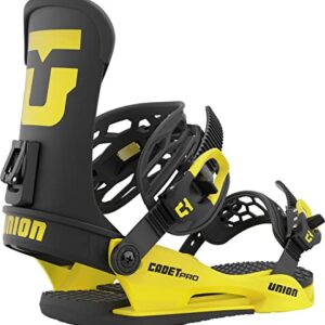 Union Cadet Pro Kids Snowboard Bindings Electric Yellow Sz M (6-7.5)